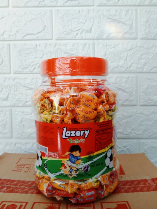 permen lazery yogurt 1 toples 200 butir kenyal rasa varian buah buahan ...