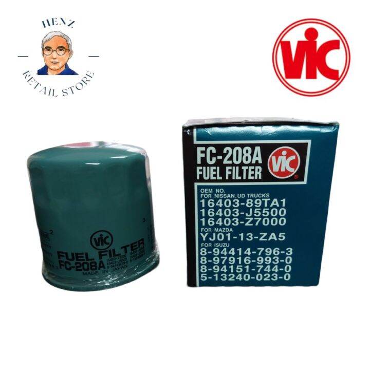 VIC Fuel Filter FC-208A for Isuzu D-Max 2005, Isuzu Elf Made in Japan ...
