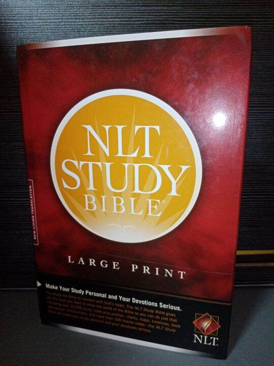NLT LARGE PRINT STUDY BIBLE HB | Lazada PH