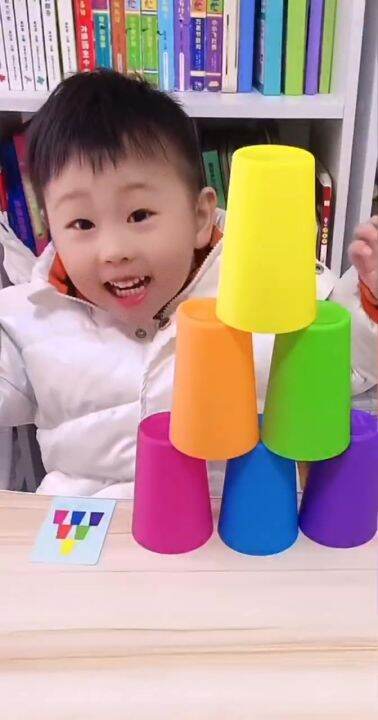 Battle Stacking Cup Board Game Color Sorting Cognitive Training ...