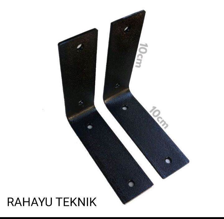 Bracket plat besi ambalan buat penyangga papan uk 10x10 | Lazada Indonesia