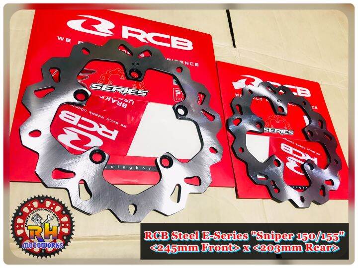 Sniper 150/155 RCB Steel E-Series Rotor Disc Set (245mm Front - 203mm ...