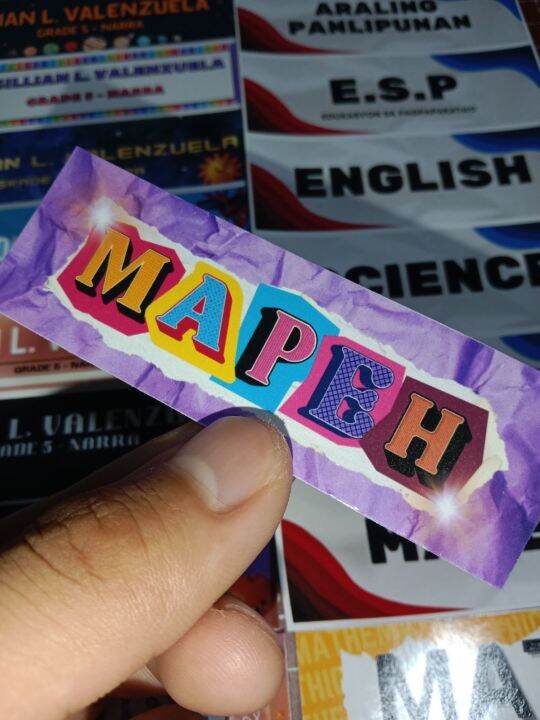 Complete Subjects, Names, and Numbers Sticker Labels for Notebooks and ...