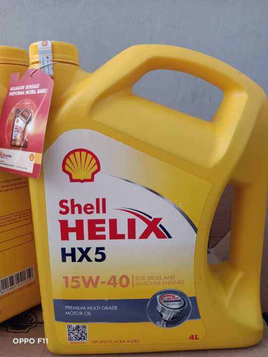 Shell Helix HX5 15W40 4 Liter | Lazada Indonesia