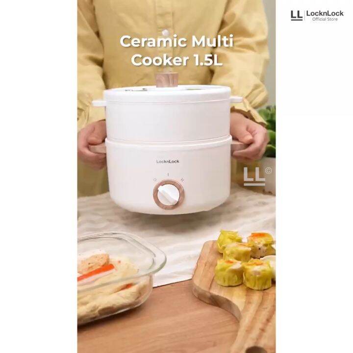 MULTI COOKING ELEKTRIK LocknLock/Lock & Lock EJP129WHT - 1,5 Liter ...