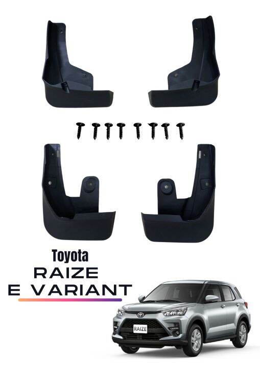 Toyota Raize E Variant 2022 Onward Mud Guard Top Quality ABS Mudguard ...