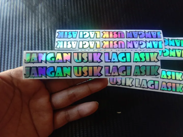 Stiker kata kata lucu sticker unik acesoris variasi motor mobil helm ...