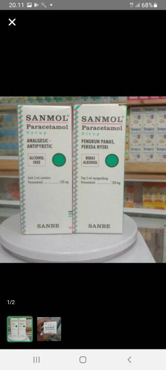 sanmol sirup 60ml obat paracetamol | Lazada Indonesia