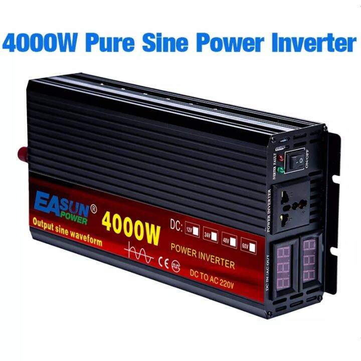 Easun Power Inverter Pure Sine Wave 4000W 12V 24V 4000 Watt | Lazada ... Easun Power Inverter Pure Sine Wave 4000W 12V 24V 4000 Watt | Lazada ...