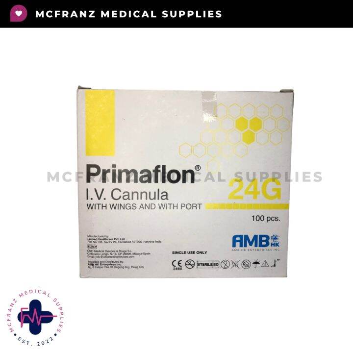 IV Cannula Primaflon (Sold per Box) Sizes: 18,20,22,24,26 | Lazada PH