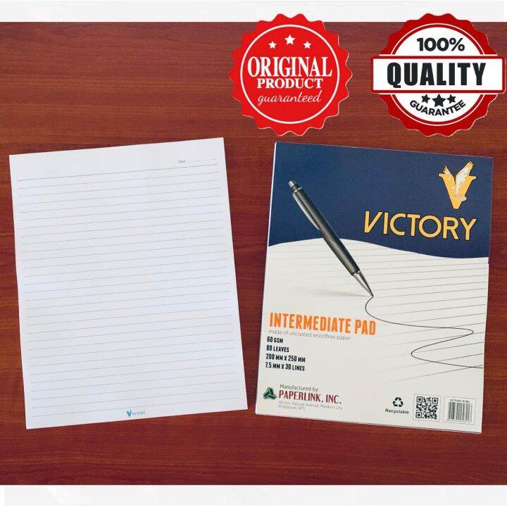 VICTORY intermediate pad 80 leaves per pad | Lazada PH