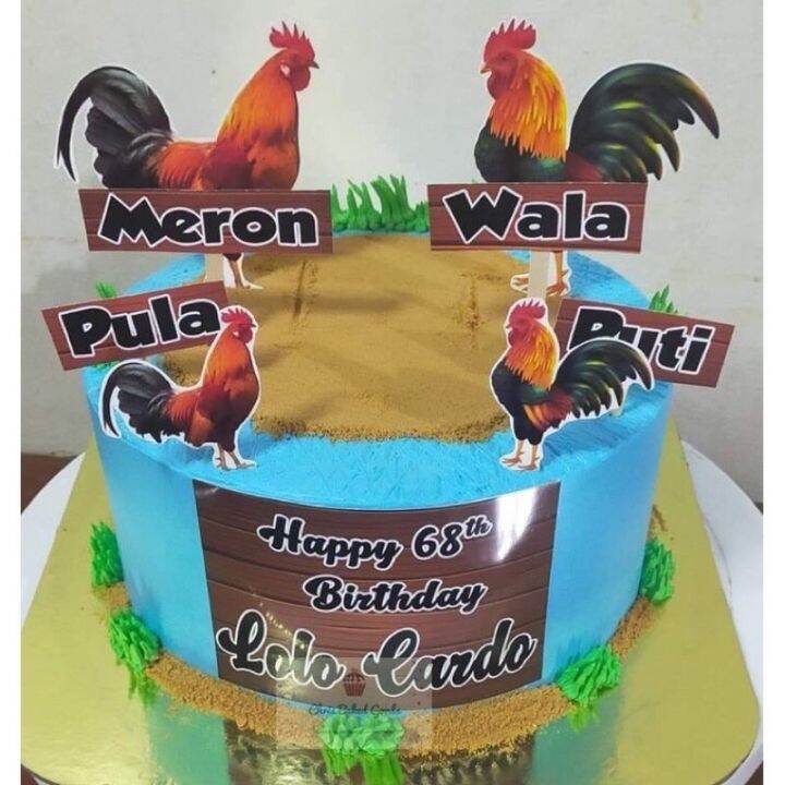 Talpak/ manok na pula cake topper set! | Lazada PH