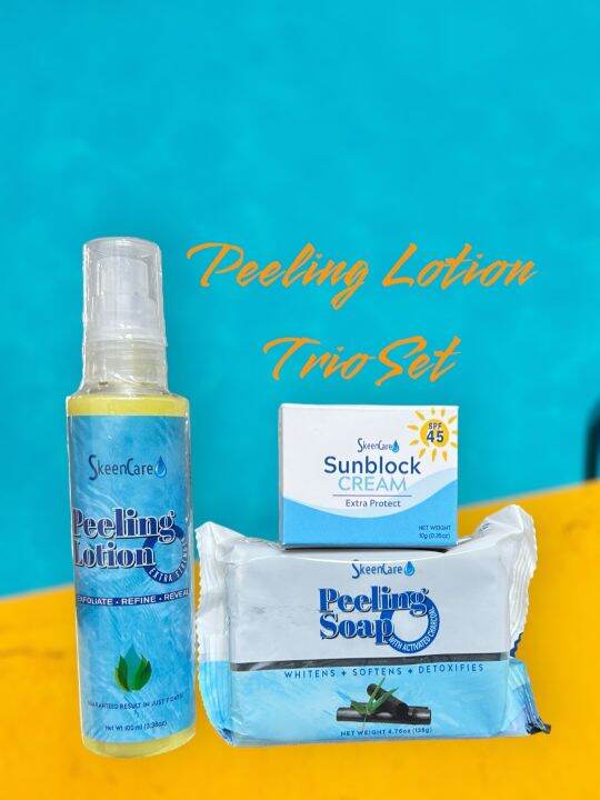 Peeling Lotion 100ml Trio Set Skeencare Extra Strength with Peeling ...