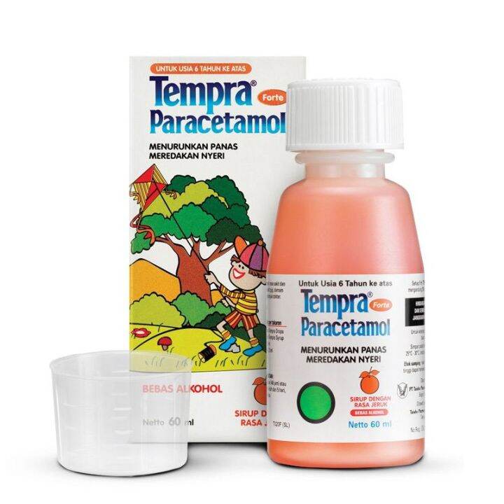 TEMPRA FORTE PARACETAMOL SIRUP 60 ML TEMPRA SYRUP ANAK DEMAM MIGREN ...