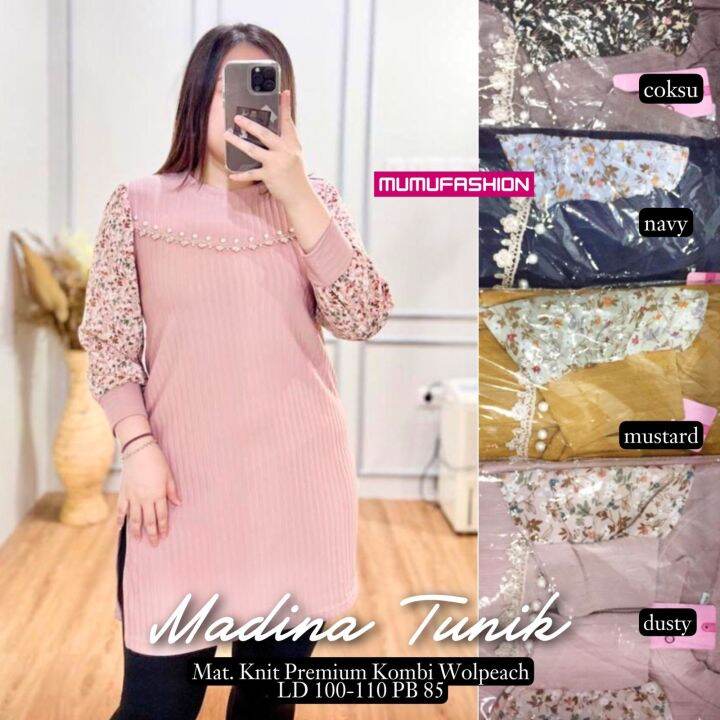 Baju impor murah berkualitas bahan halus nyaman kekinian viral banyak varian warna MADINA top by ...