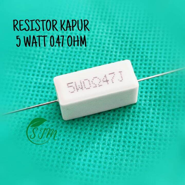 RESISITOR KAPUR 5W 0.47 OHM RESISTOR KAPUR 5 WATT 0.47 OHM | Lazada Indonesia
