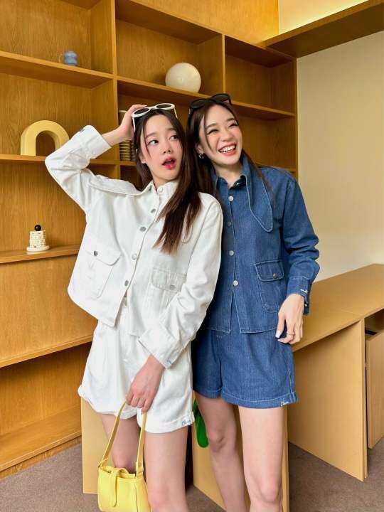 “C.H.M” Bena jeans set | Lazada.co.th