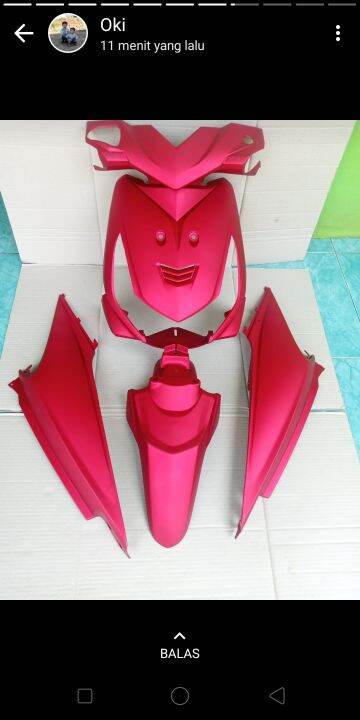 Full Body Honda Beat Karbu Warna Putih Dan Stiker | Lazada Indonesia