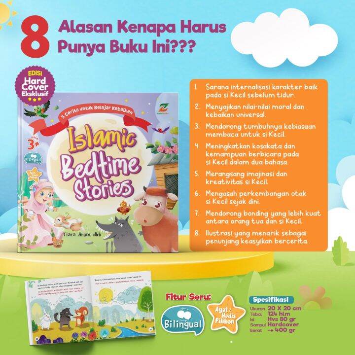 MEA Islamic Bedtime Stories Bilingual Ziyad Books - story book - buku ...
