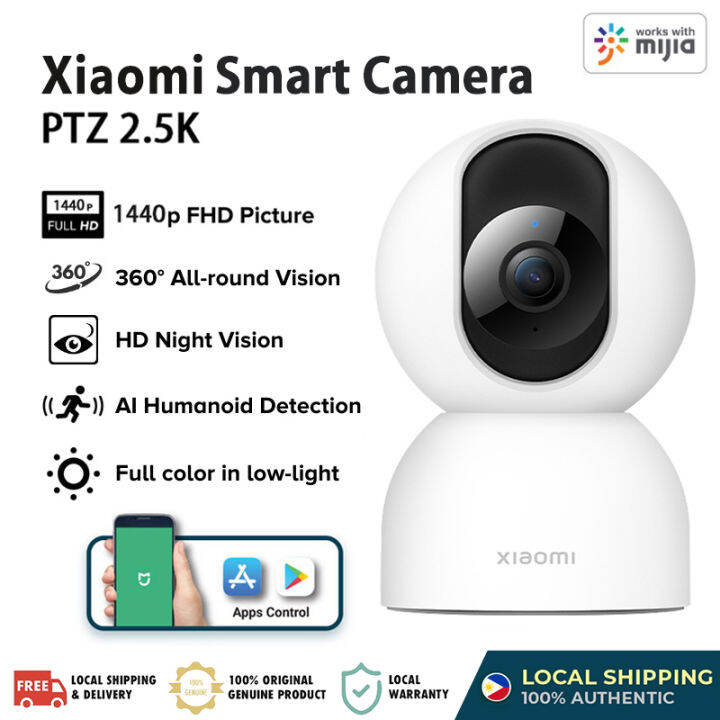Xiaomi Mi Smart Camera 2 PTZ 360 Degree 1440P WiFi CCTV IP Webcam 2 ...