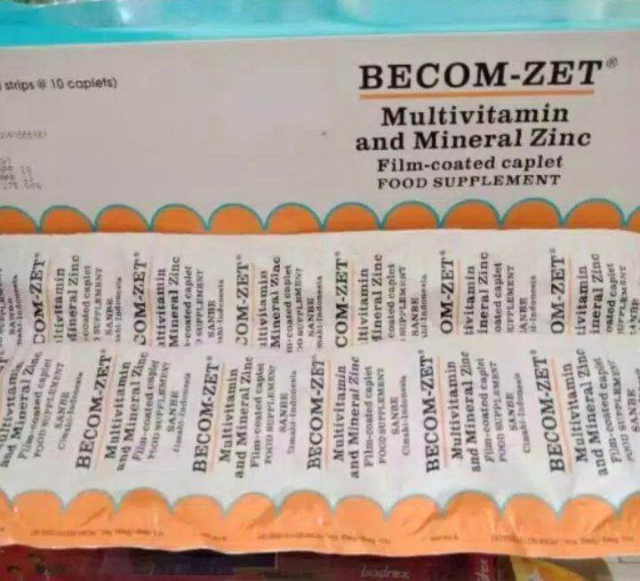becom zet multivitamin strip 10 tablet | Lazada Indonesia