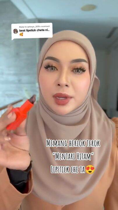 CHE TA KUKU LETOP MENTAR , MAWAR I HITAM BERDURI LIPSTICK 👉 INAI MAROON ROSE & RED VELVET ...