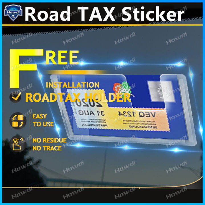 Latest Roadtax Holder Roadtax Sticker Removable Traceless | Lazada