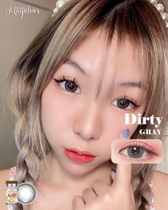 Dirty gray รุ่นเทาหวานธรรมชาติ ขนาดโตกว่าตา สวยหวาน เลนส์นิ่ม | Lazada ...