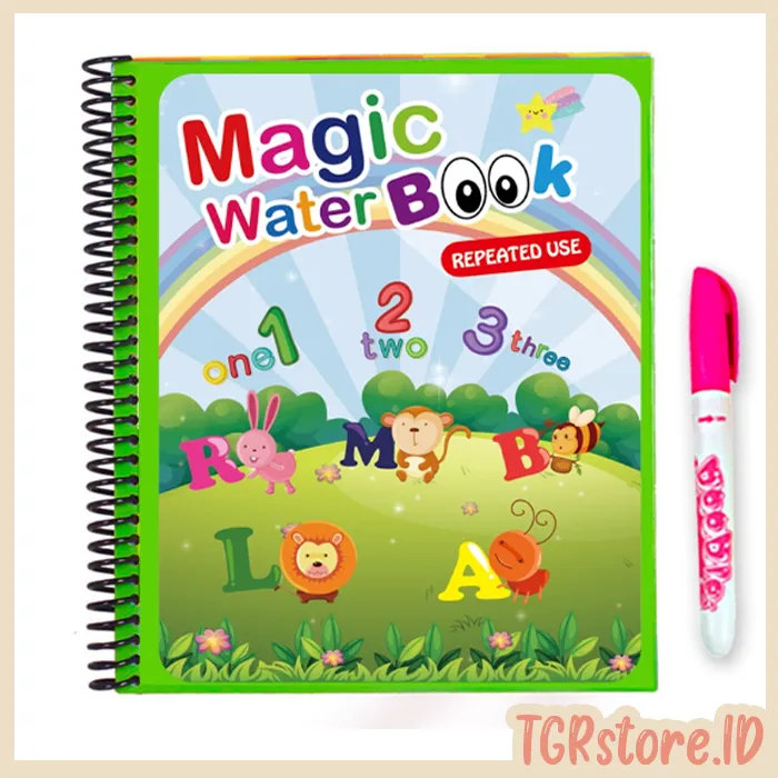 Magic Water Book Magic Water Pen Buku Gambar Mewarnai Buku Warna Mainan ...