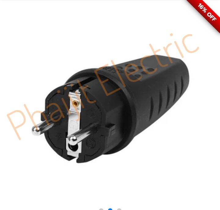 ปลั๊ก 16A, 250V , 3 ขา (2P+E) Haco 2227 ตัวบนและขั้วต่อ Din 49440 ...