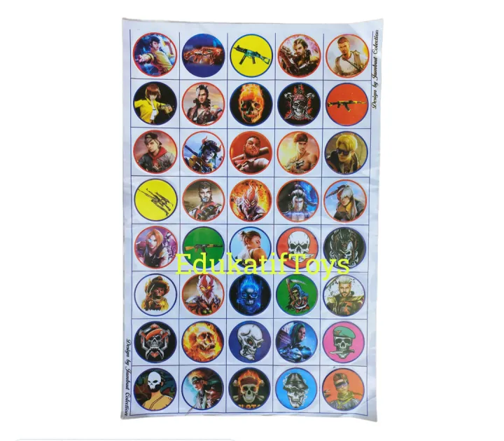 Mainan Tazos Besi Tebal 1 Lembar isi 40 pcs | Lazada Indonesia