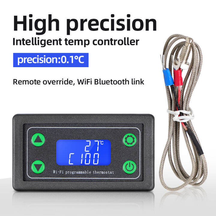 Tuya WIFI Remote High Thermostat LED Digital Temperature Controller -99 ...