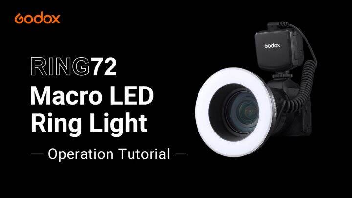 Godox LED Ring72 Macro Ring Light 8W 5600K ไฟถ่ายสินค้า ไฟมาโคร - รับประกันศูนย์ Godox Thailand ...