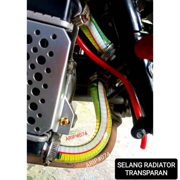 SELANG RADIATOR TRANSPARAN VIXION MX KING CB150R CBR SUPRA GTR SONIC ...