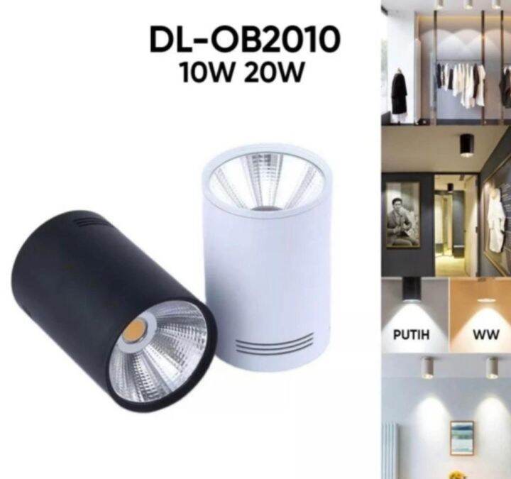 Lampu downlight led COB outbow 20 watt 10 watt lampu downlight outbow ...
