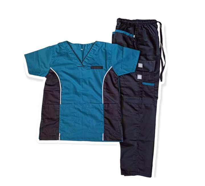 SCRUB SUIT WITH 8 POCKETS CARGO PANTS | Lazada PH