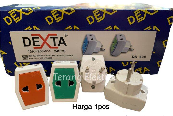 Steker Colokan T Multi DEXTA / Dutron / Stop Kontak Cabang 3 Multi ...