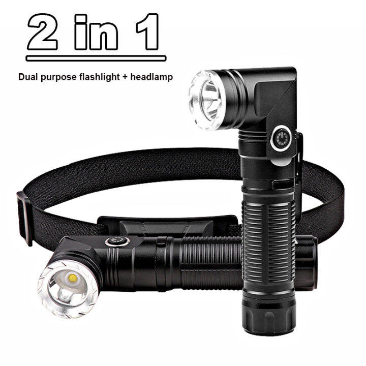 LED Headlamp Rechargeable Headlight Adjustable Headlight torch light ...