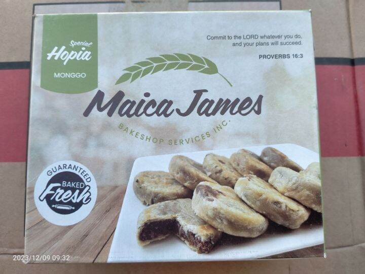 Hopia baboy, ube and monggo flavors 20 pcs per box | Lazada PH