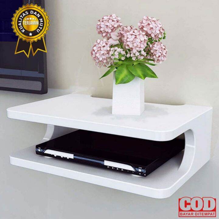 Rak Tempat Setop box / STB / Roter Wiffi Tempel Dinding | Lazada Indonesia