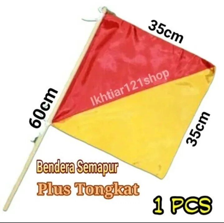 Bendera semapur Pramuka/Bendera semapor plus Tongkat nya 1 Pcs | Lazada ...