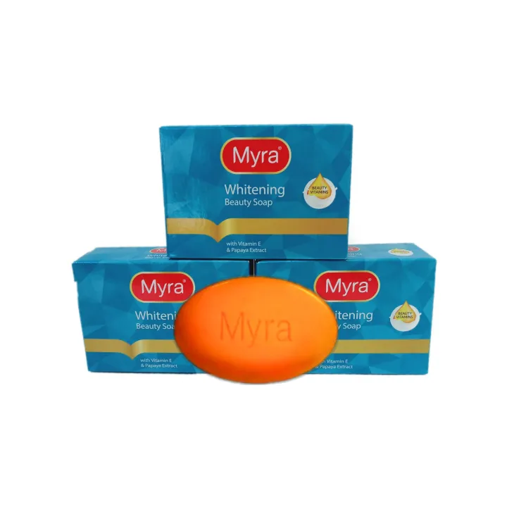 3 Pcs x 90g Myra Whitening Soap | Lazada PH