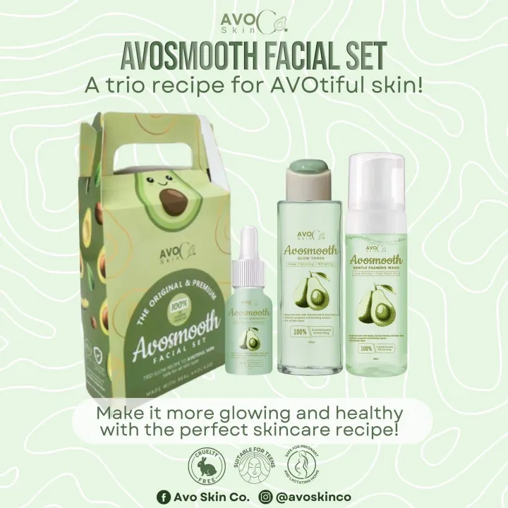 AVO SKIN CO. - Avosmooth facial set | Lazada PH