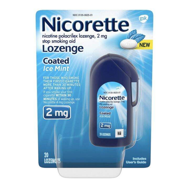 Nicorette Lozenge 2mg 20 Lozenges Coated Ice Mint EXP Sep 2025 | Lazada PH