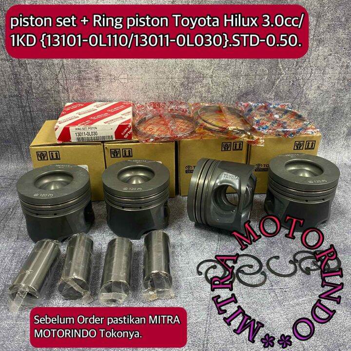 Piston Set/Ring Piston Toyota Hilux 3.0cc/1KD 13101-0L110/13011-0L030 ...
