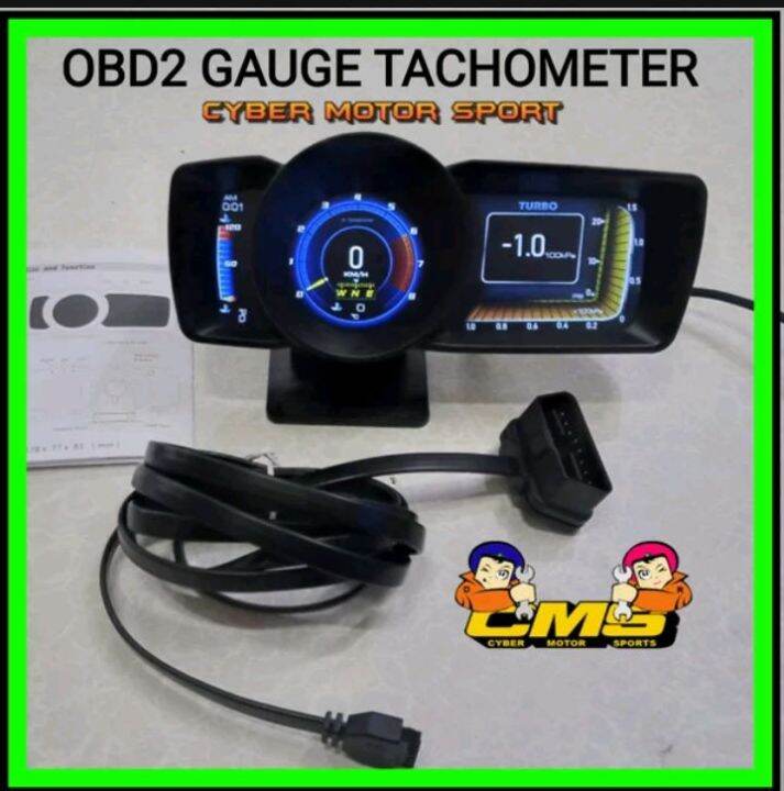 Gauge OBD2 tachometer digital . speedometer OBD2. volt meter. RPM. water temp. oiltemp ...