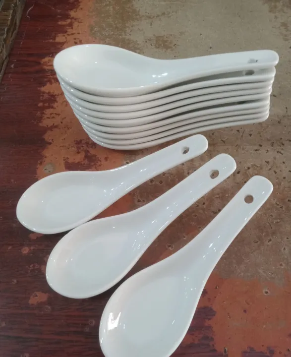 sendok keramik, sendok bubur, sendok bebek, 12pcs | Lazada Indonesia