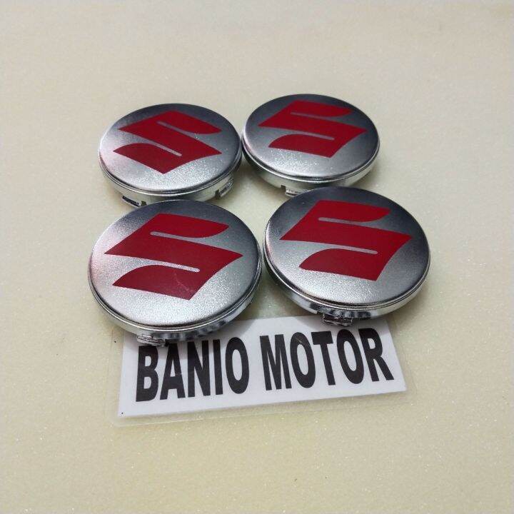 dop roda tutup velg mobil suzuki chrome diameter kaki 5,7cm diameter ...