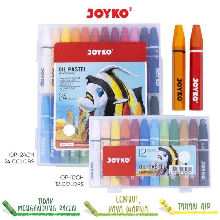 CRAYON ANAK/CRAYON JOYKO 12 SET/ CRAYON 18 SET/ CRAYON 24 SET | Lazada ...