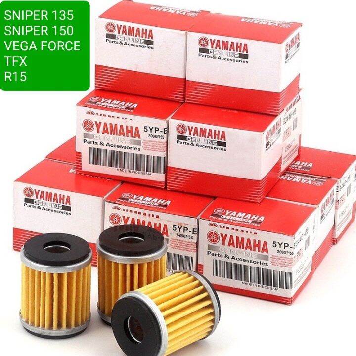 GENUINE OIL FILTER YAMAHA SNIPER 135 / SNIPER 150 / VEGAFORCE / TFX ...